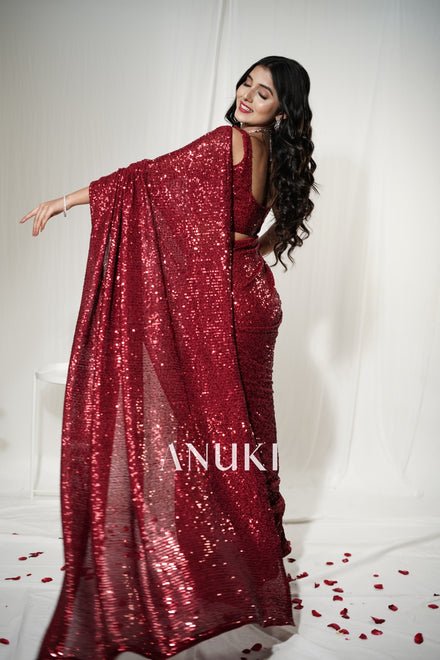 Buy Modern Sarees online | Shop Contemporary Sarees at Anuki.in