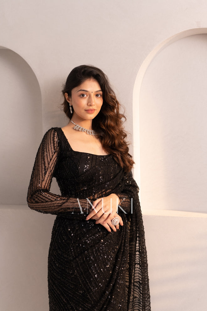 1 Minute Designer Sarees - Predraped – Anuki.in