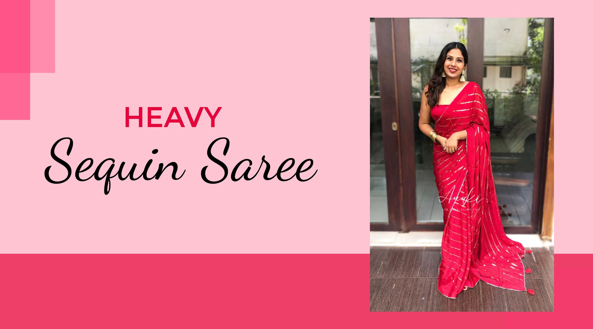 Shop the Best Sequin Sarees Online – Anuki.in